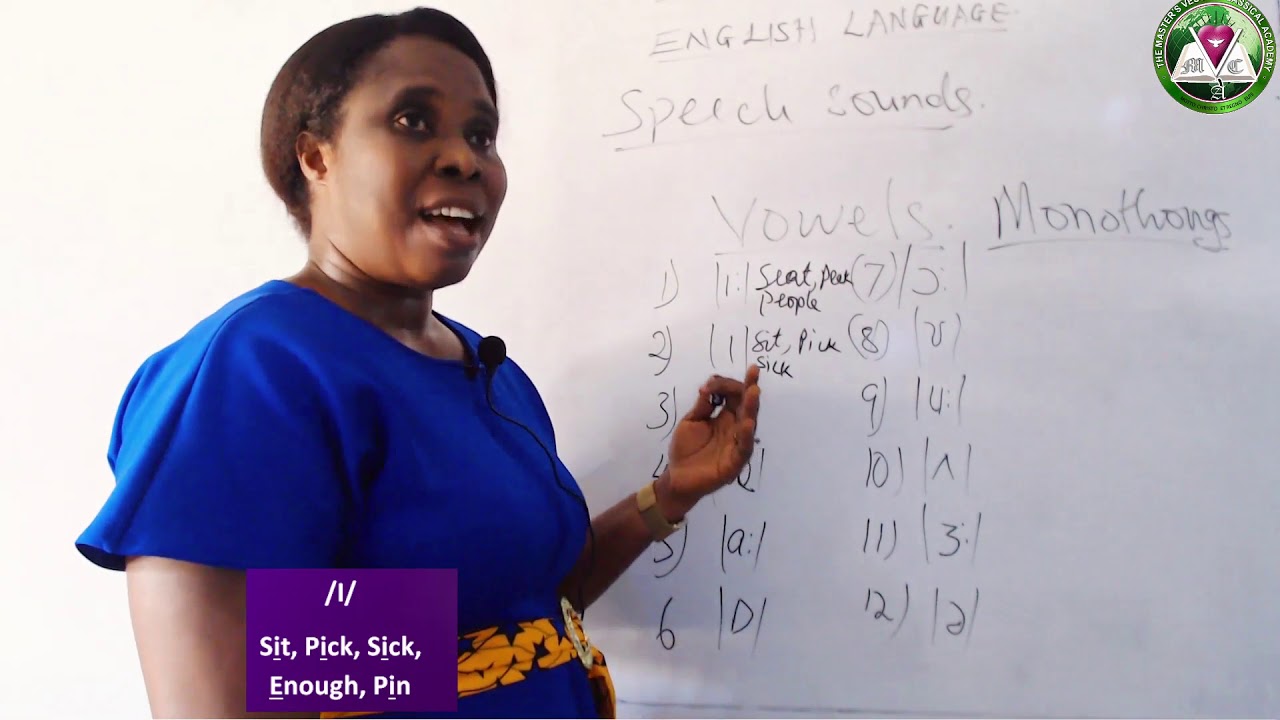 ENGLISH DORIS VOWEL SOUNDS MONOTHONGS MVCA - YouTube