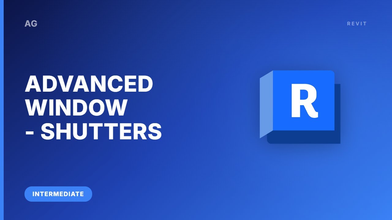 Advanced Window Family in Revit – Adding Shutters | Archgyan - YouTube