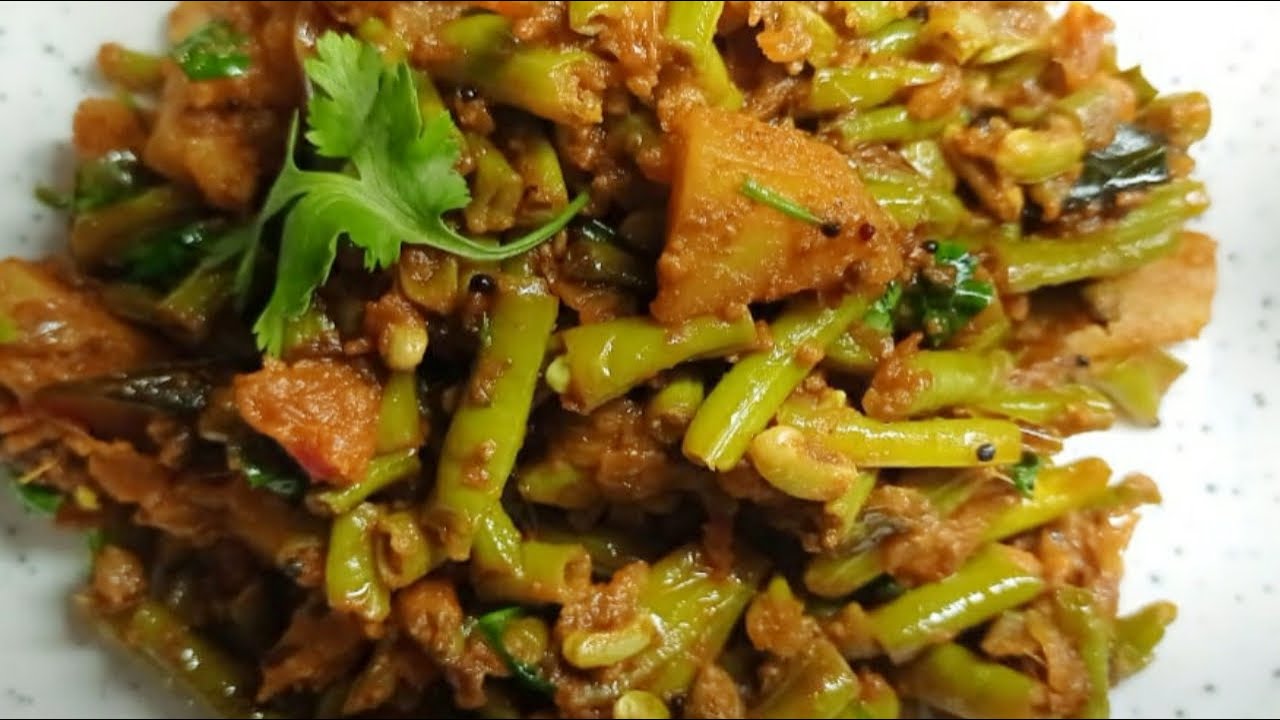 Chavali chya shenga chi bhaji# green long beans#chavlai falli ki sabji# ...