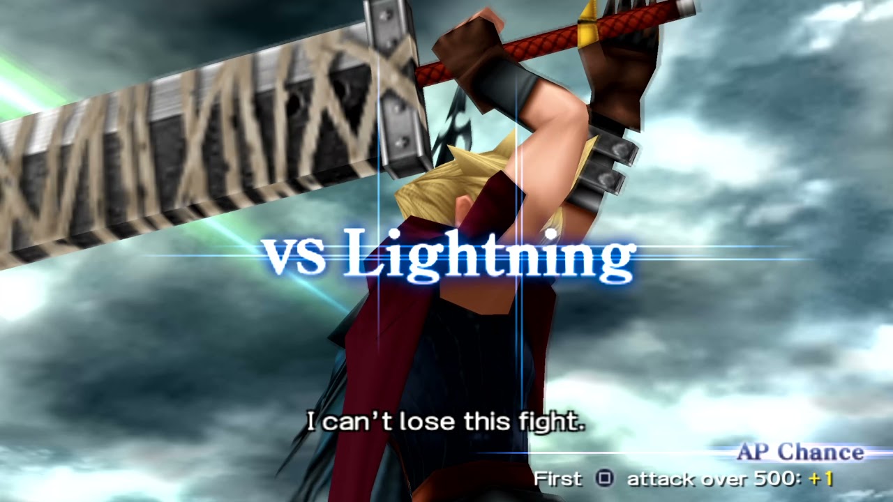 Cloud vs Lightning! #Dissidia 012 Final Fantasy - YouTube