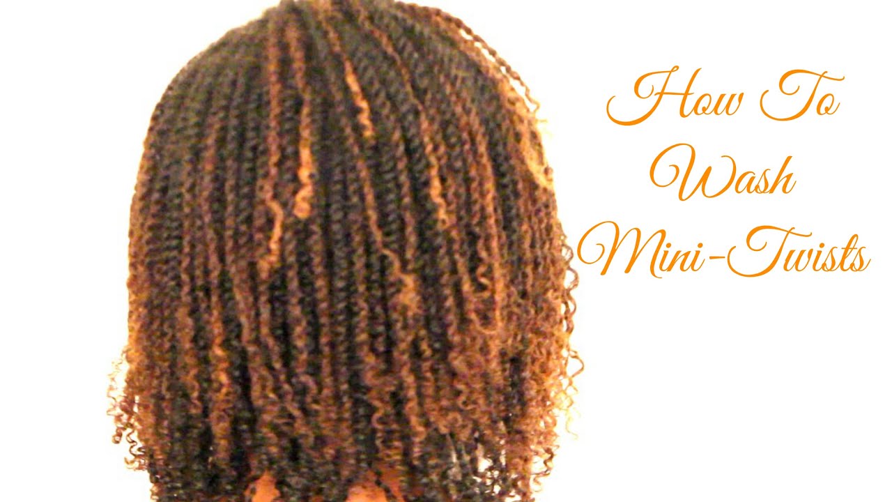How To| Wash Mini Twists - YouTube
