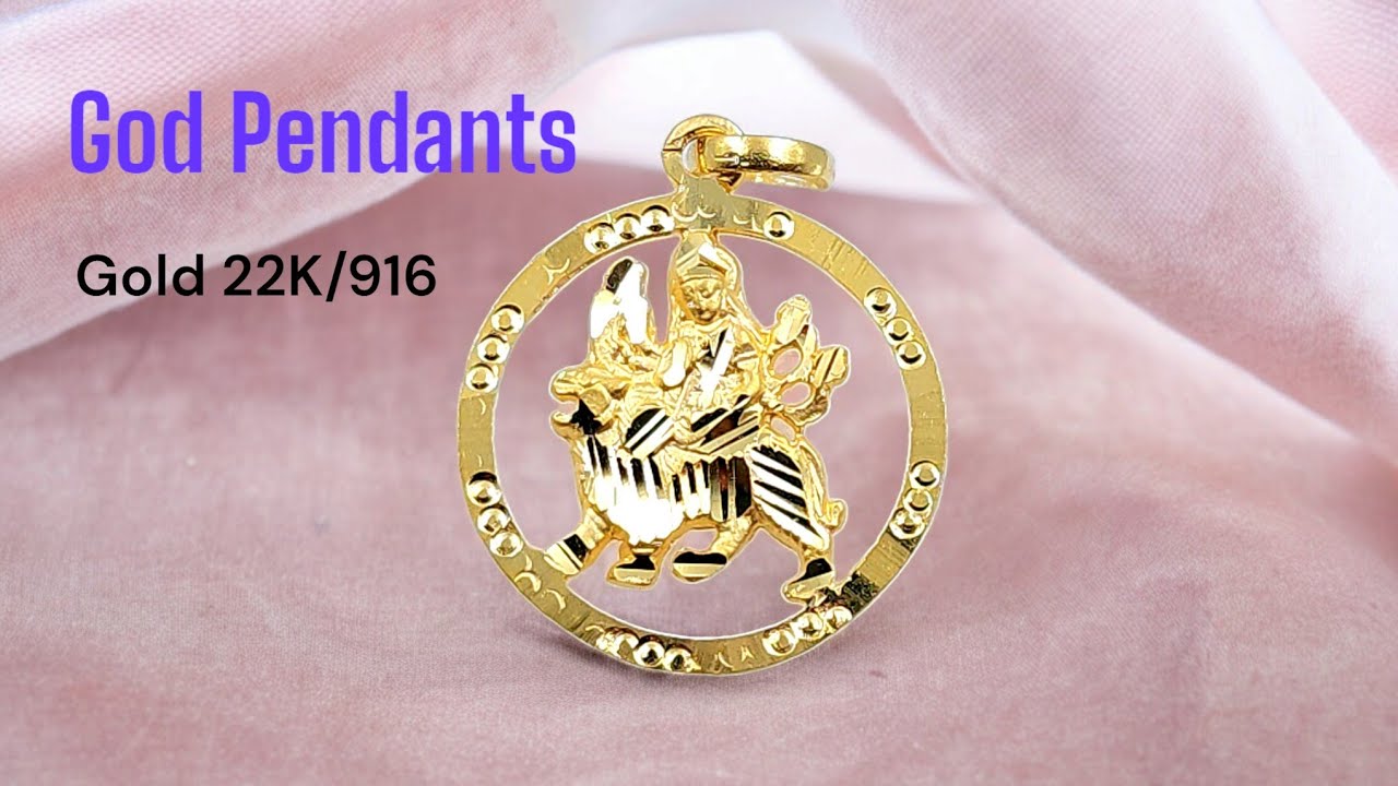 22K Gold Hallmark Huid God Pendants || God lockets - YouTube