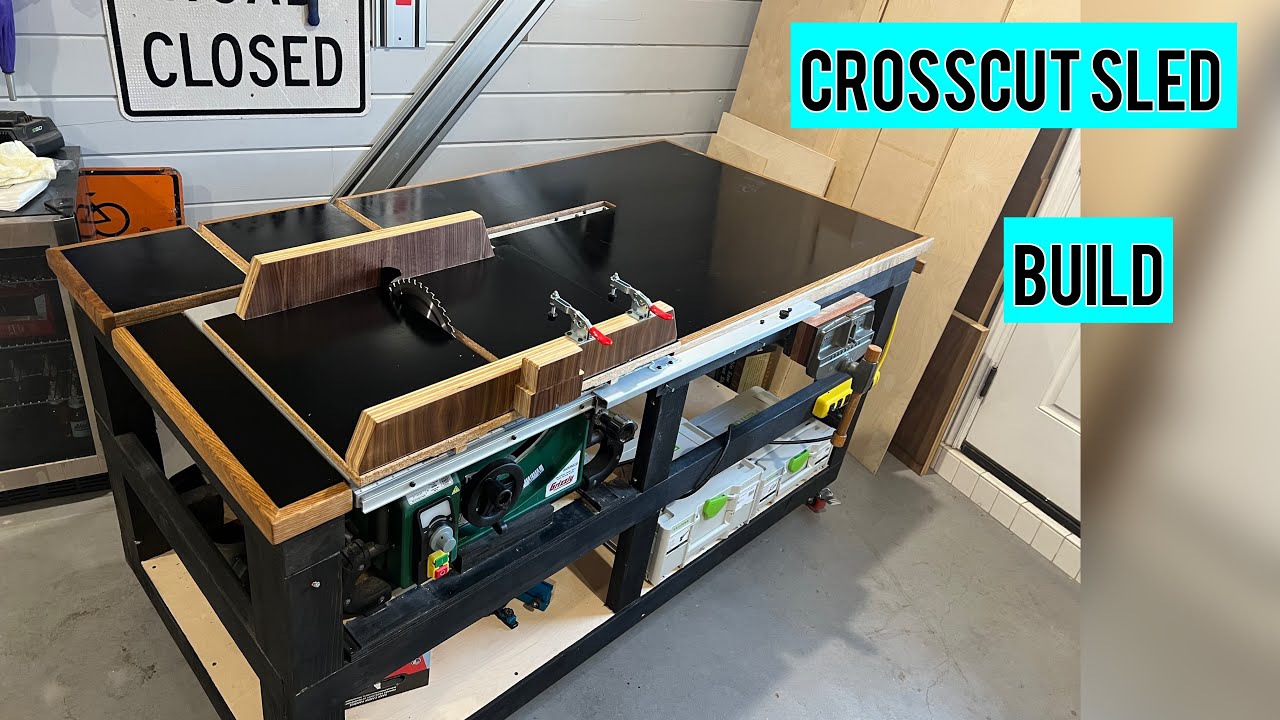 How to Build a Table-Saw Sled || Cross Cut Sled - YouTube