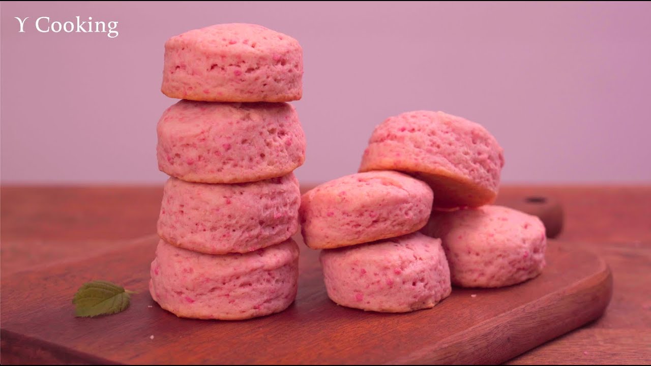 The pink scone | easy recipe | crispy and fast made - YouTube
