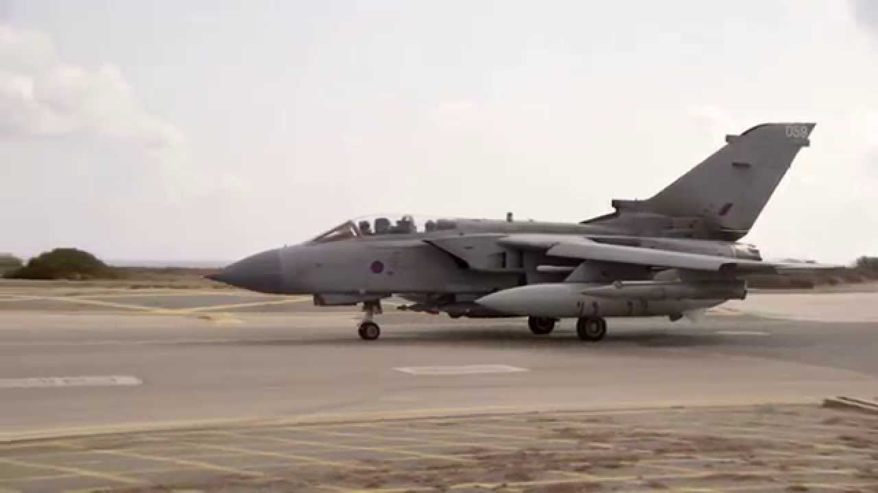 RAF warplanes launch first combat mission against Isil - YouTube