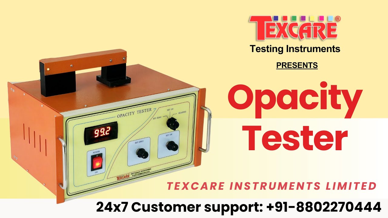 Opacity tester for Sheets, Film, Plastics, Manufacturers and Supplier ...