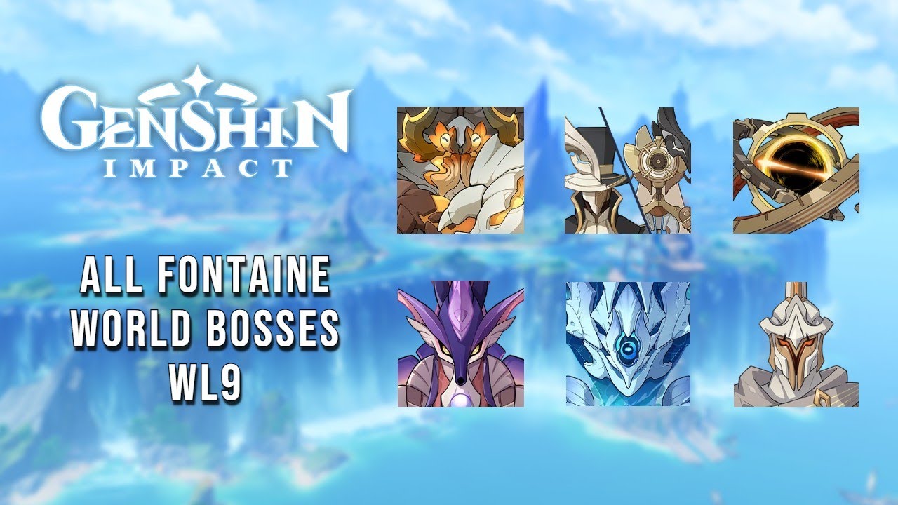 Defeating Every Fontaine World Boss at WL9 [Genshin Impact] - YouTube