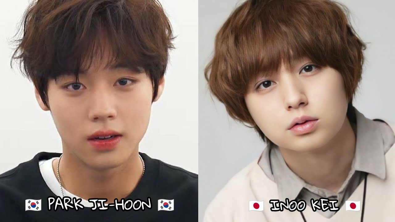 🇰🇷 PARK JI-HOON 🇰🇷 vs 🇯🇵 INOO KEI 🇯🇵 (they look like so much) - YouTube