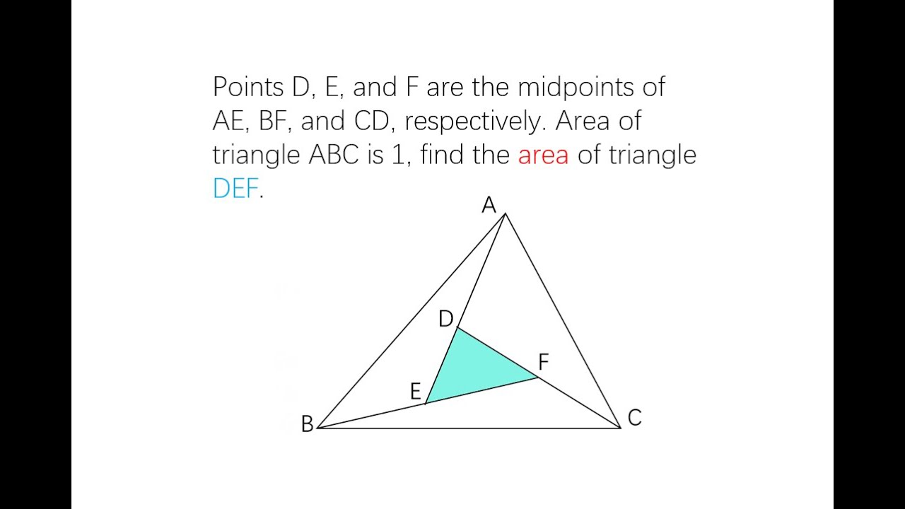 Find area of triangle DEF. | ratios ingraph - YouTube