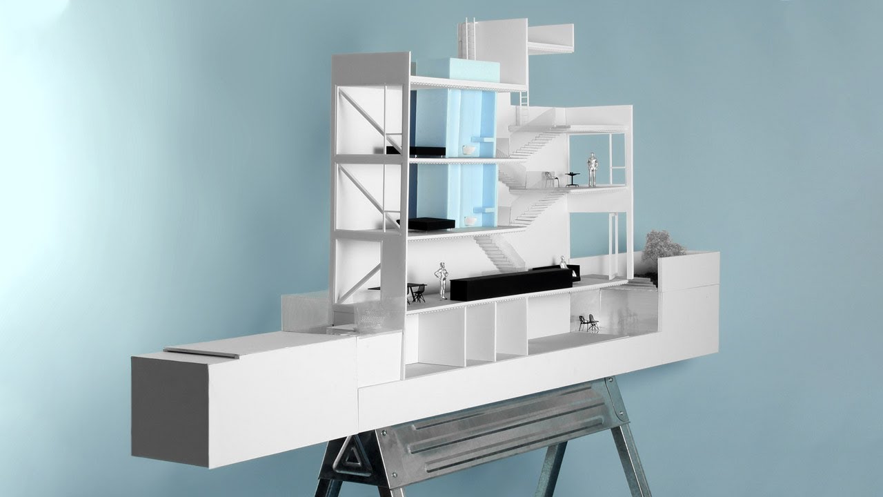 Narrow House designed as a prototype for building on small plots - YouTube