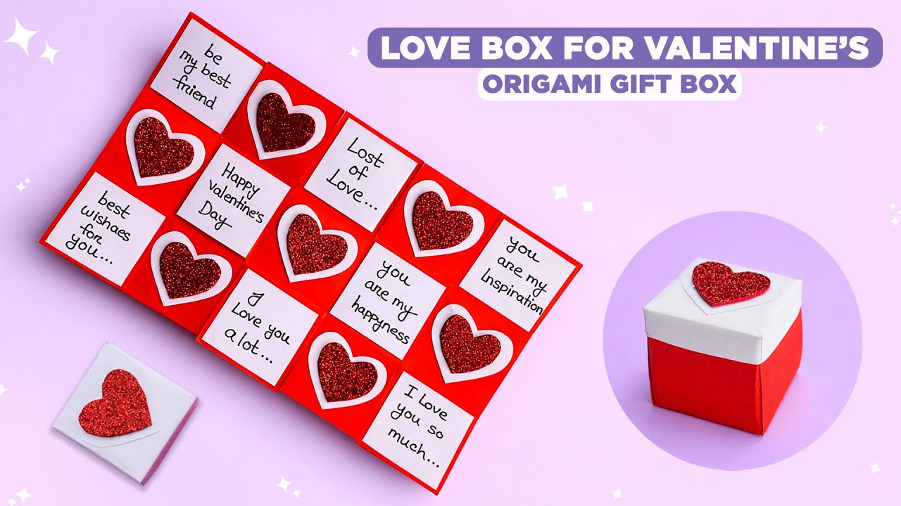 DIY Valentine's Day Surprise Box | Valentine's Day Gift Box | Valrntine ...