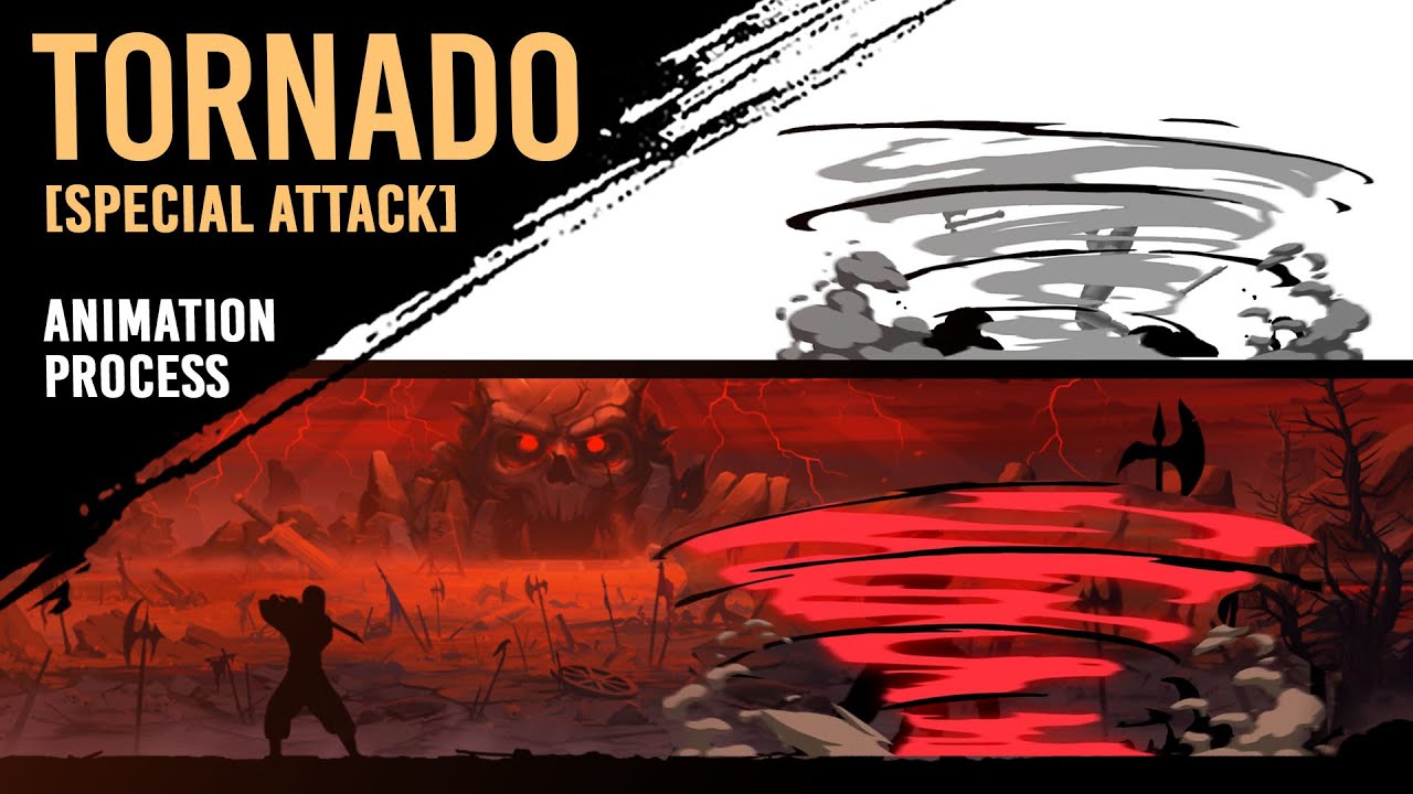 Tornado special attack for Shadow Fight 2 [compositing workflow] - YouTube