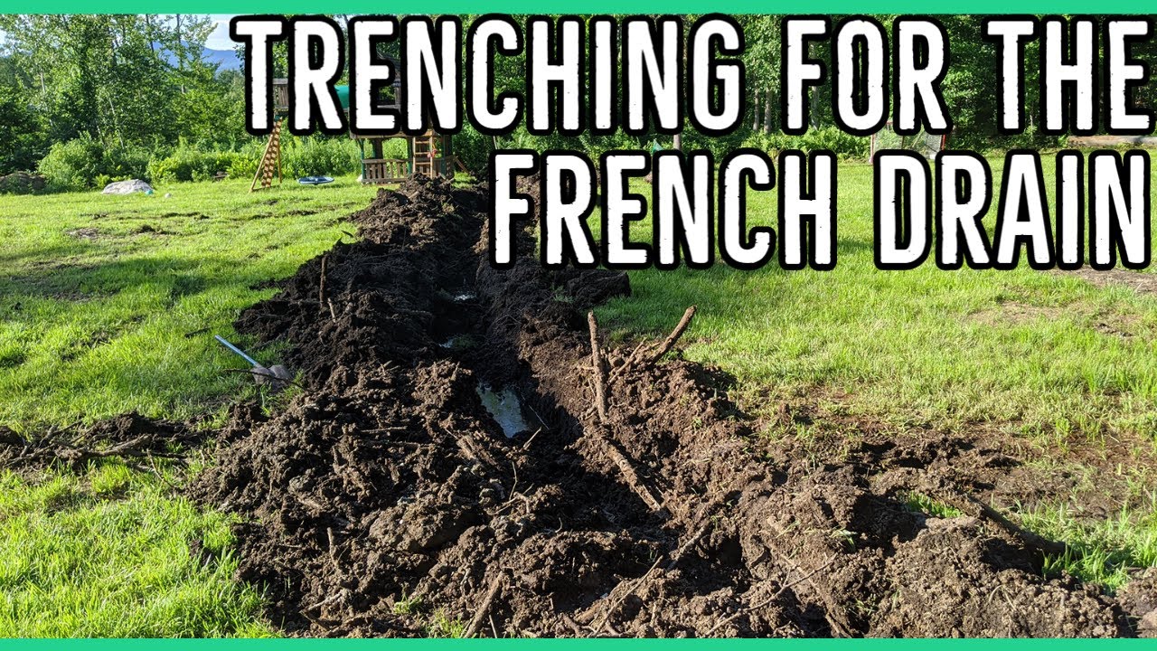 Digging A French Drain Trench: French Trench Drain Vs Underground – VMFWYG