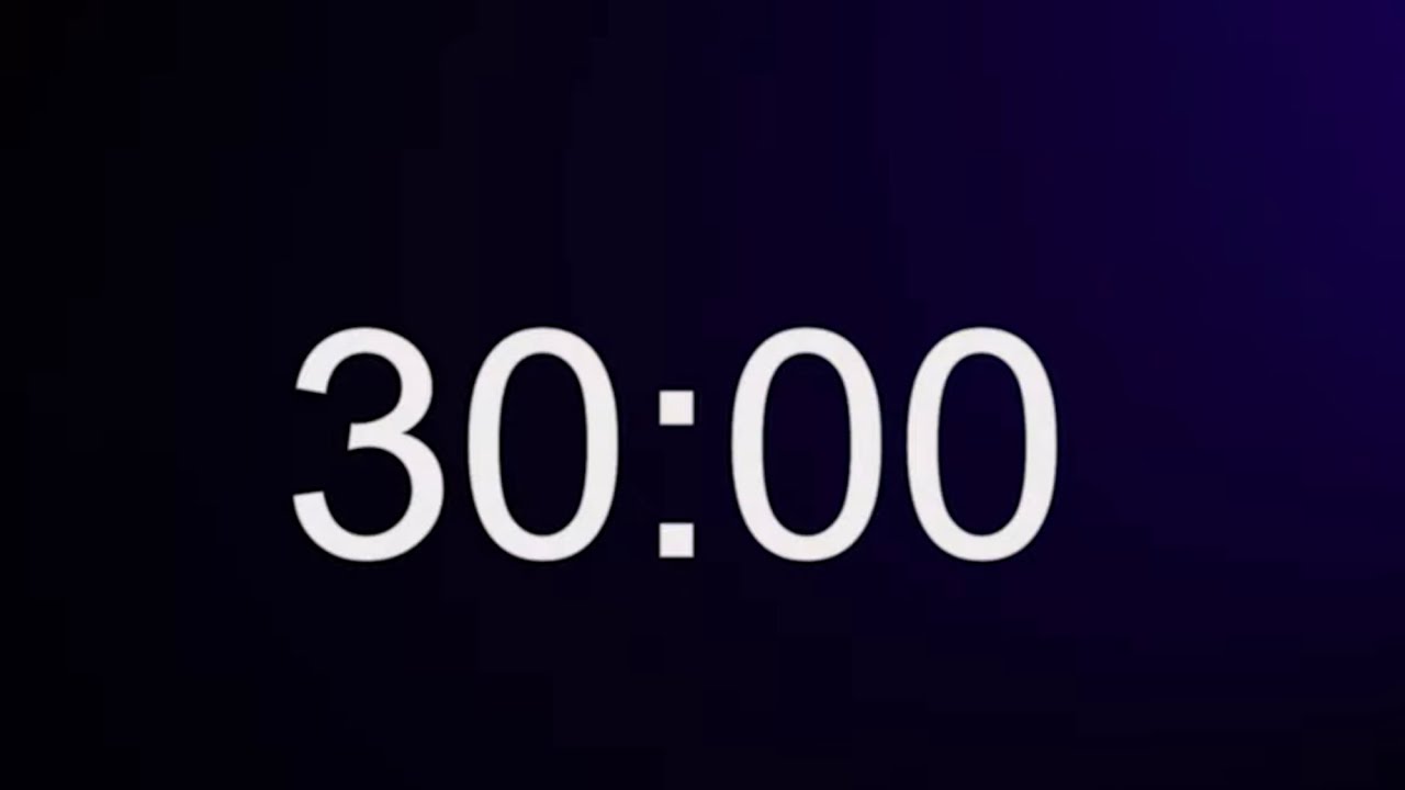 Countdown 30 minutes - free download (4K) - YouTube