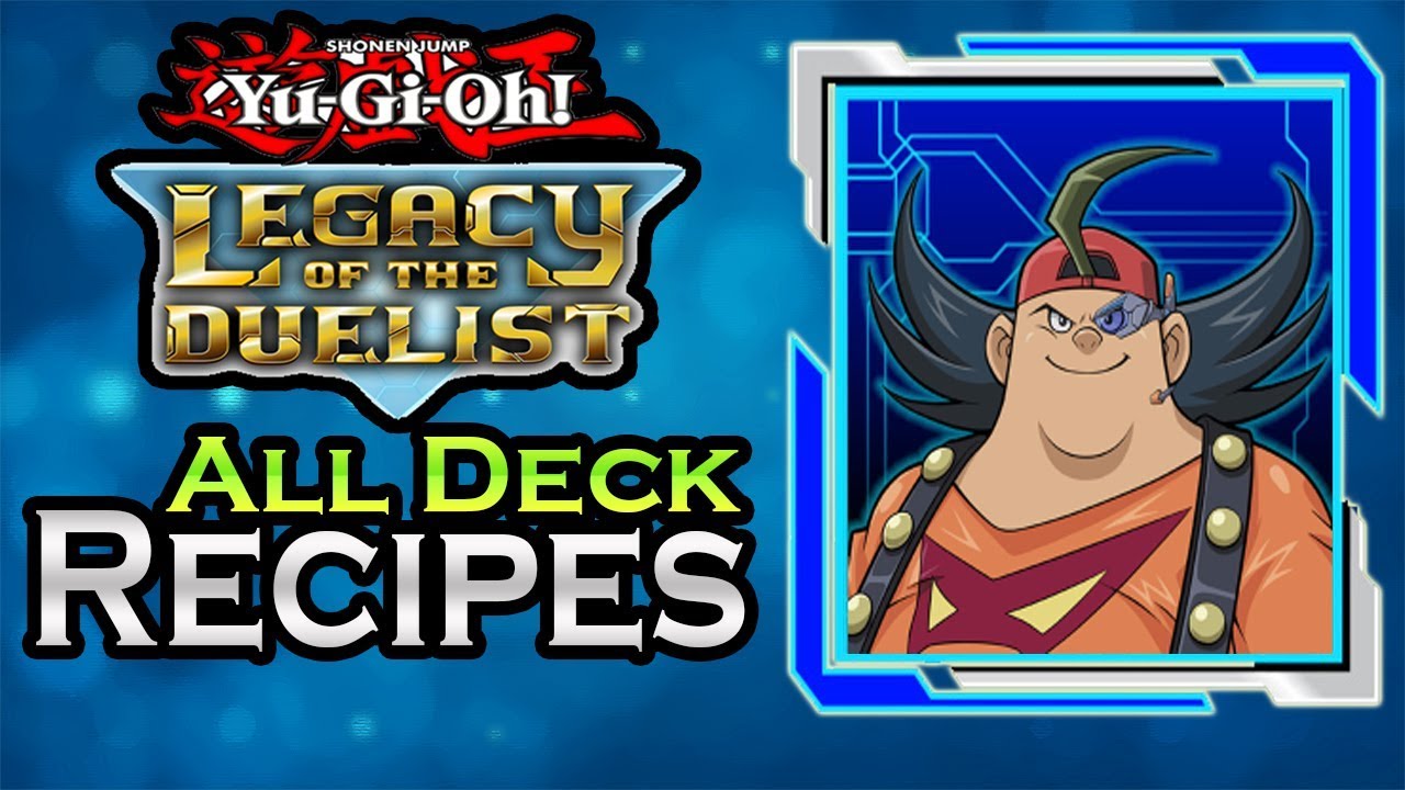 Yu-Gi-Oh! Legacy of the Duelist - All Bronk Stone's Deck Recipes - YouTube