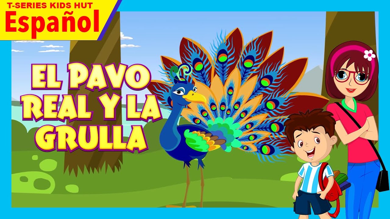 EL PAVO REAL Y LA GRULLA | Historias de aprendizaje para niños | Nuevas ...
