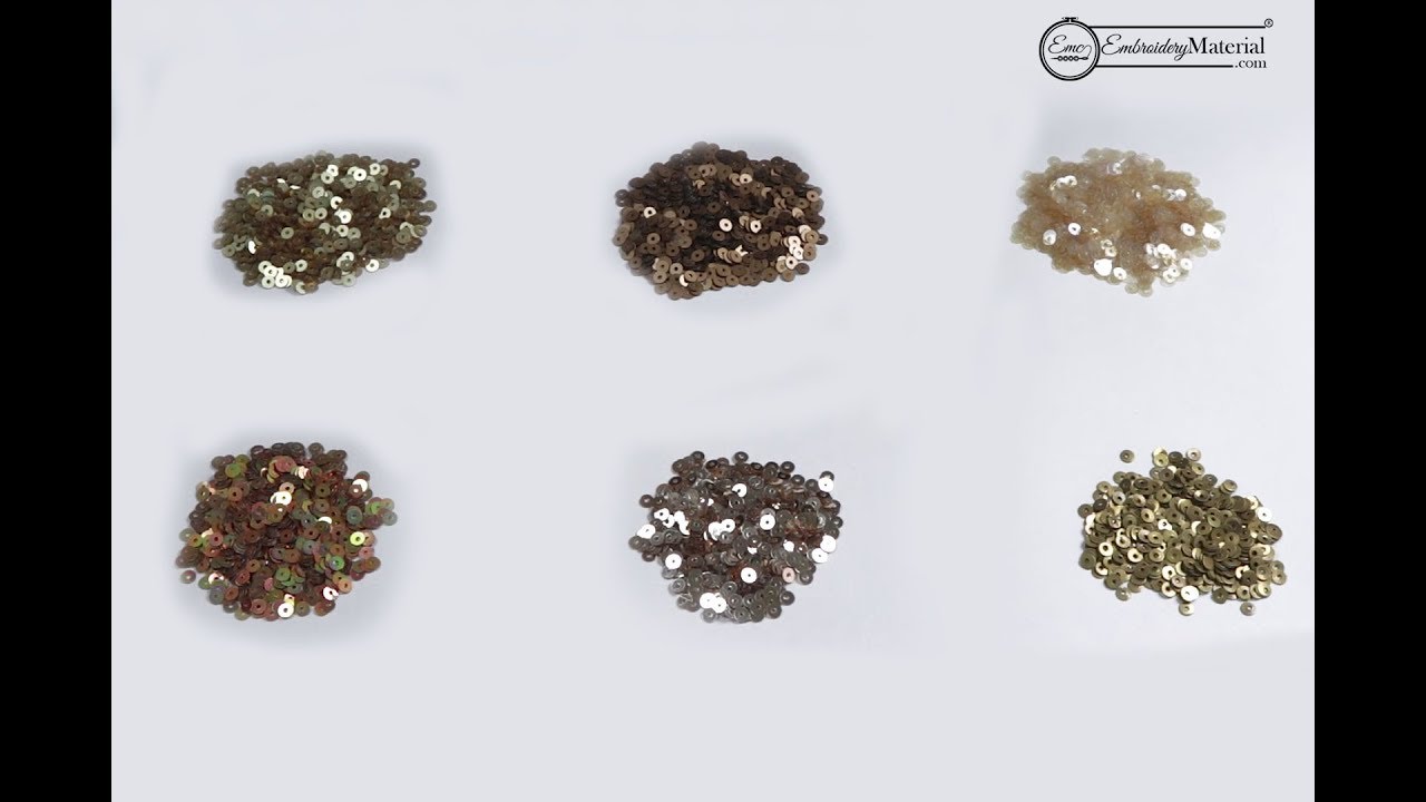 An Overview of Different Finishes of Sequins - YouTube