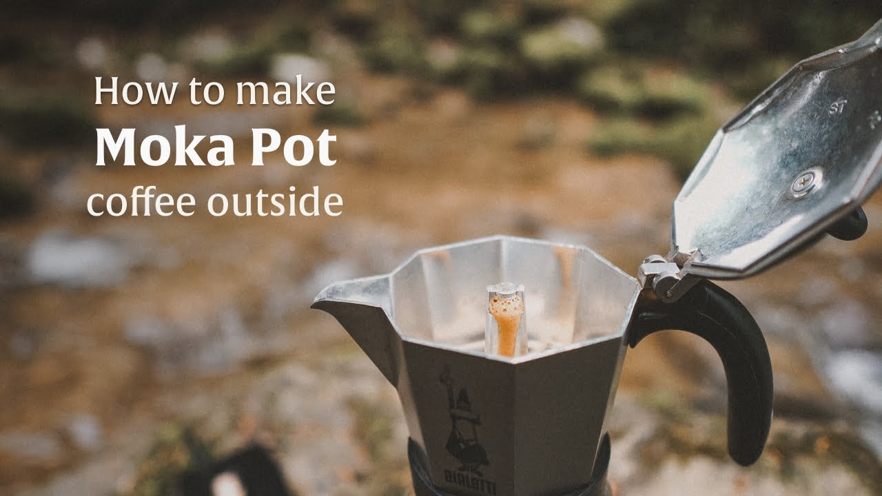 How to make coffee outside | Moka Pot Coffee - YouTube