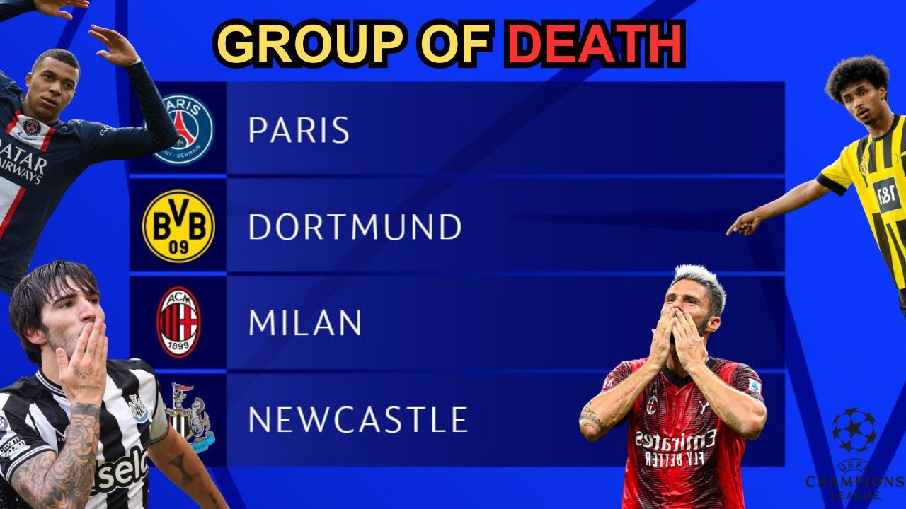 THE GROUP OF DEATH ☠️ (UCL GROUP F) 😳 - YouTube