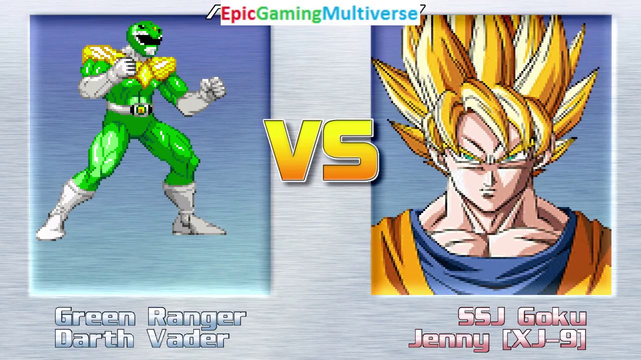 Darth Vader And The Green Ranger VS SSJ Goku And Jenny The Robot In A ...