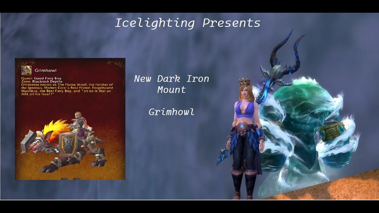 New Dark Iron Dwarfs Mount - Grimhowl- Shadowforge City- Shadowlands ...