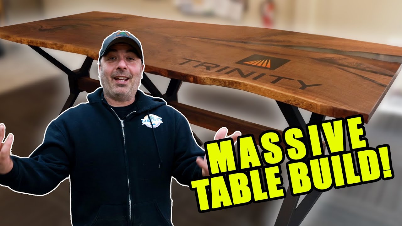 We Built a MASSIVE Conference Table and Here's What Happened - YouTube