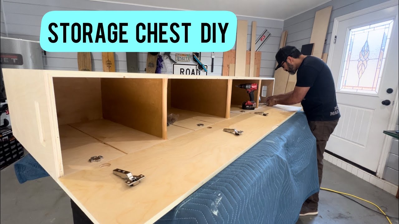 Storage Chest Build // Corner Splines and Mitered Corners - YouTube