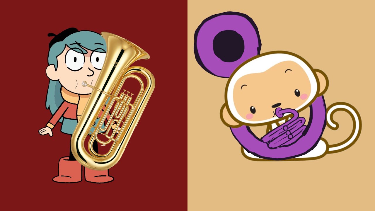 Hilda playing the Tuba while Hoho playing the Purple Sousaphone (for ...