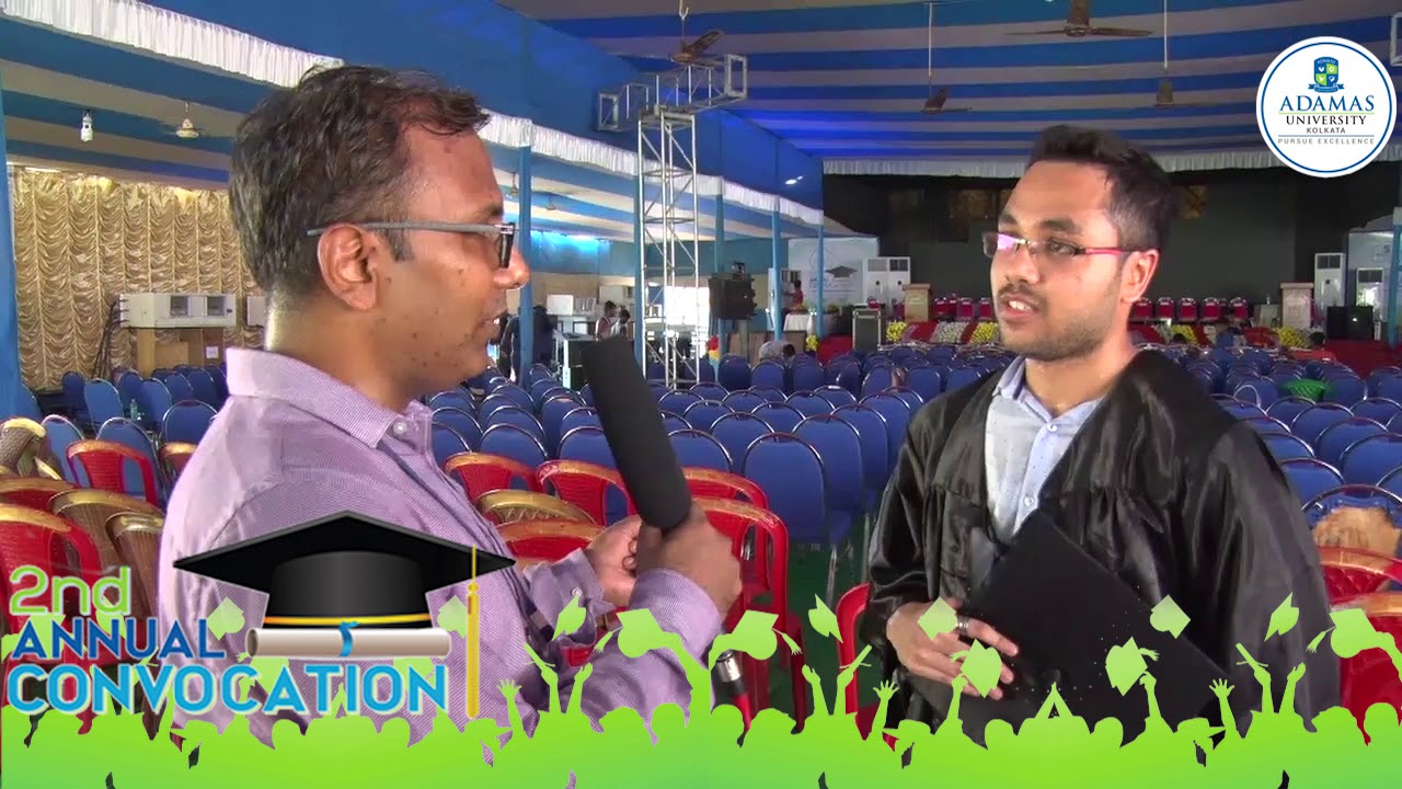 Adamas University | 2nd Annual Convocation | Gold Medalist | Akash ...