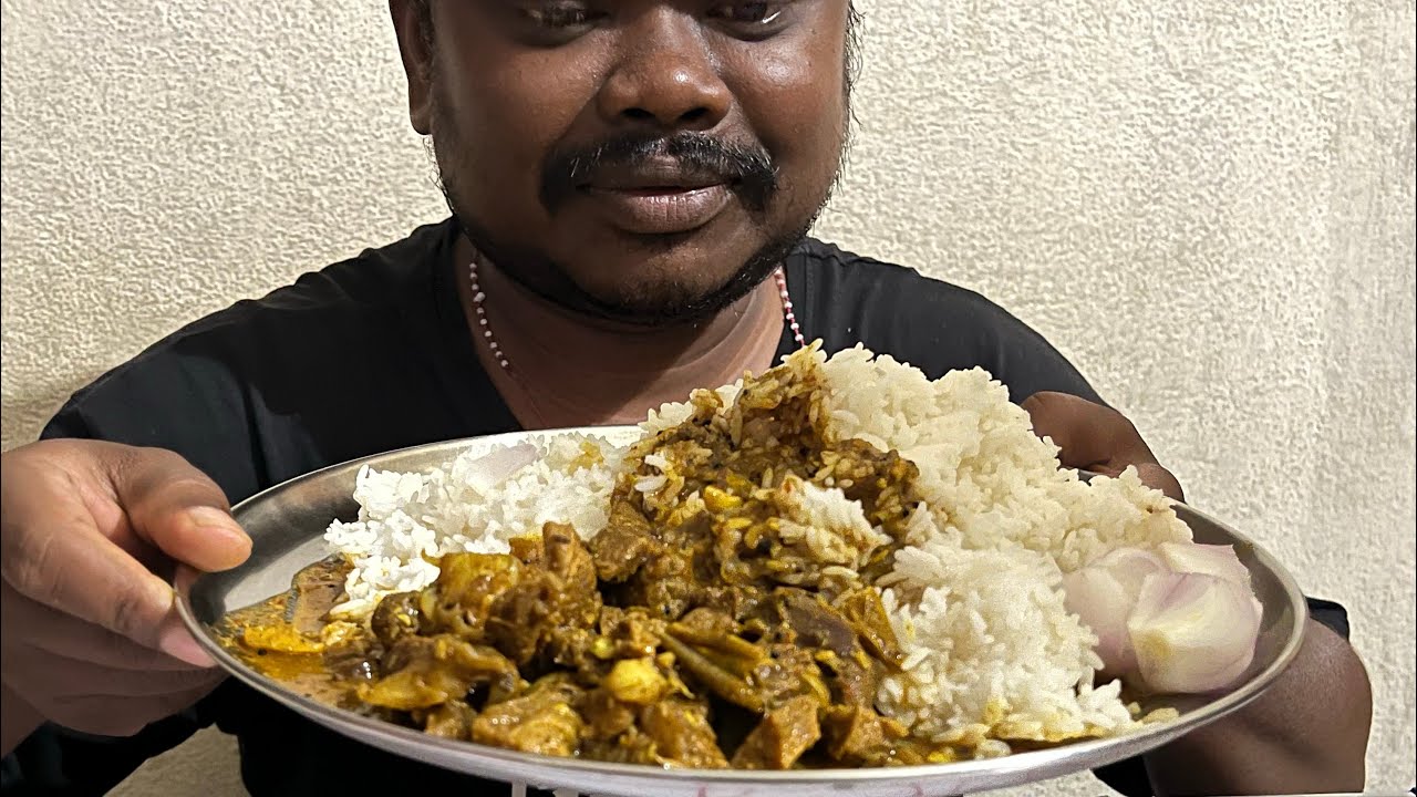 Khasi Meat And Rice Eating in Village Style | Mutton Curry Eating Show ...