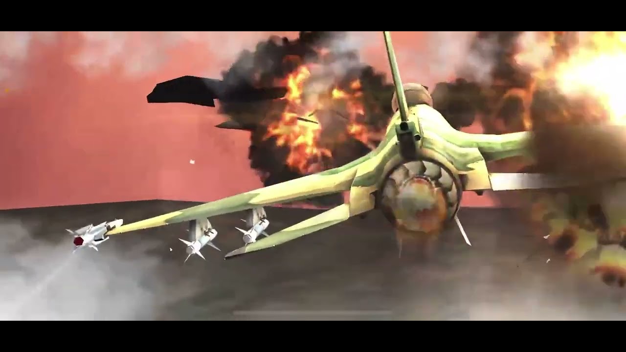 Fighter jet brutally attacked by heavy gunfire and rocket attacks on ...