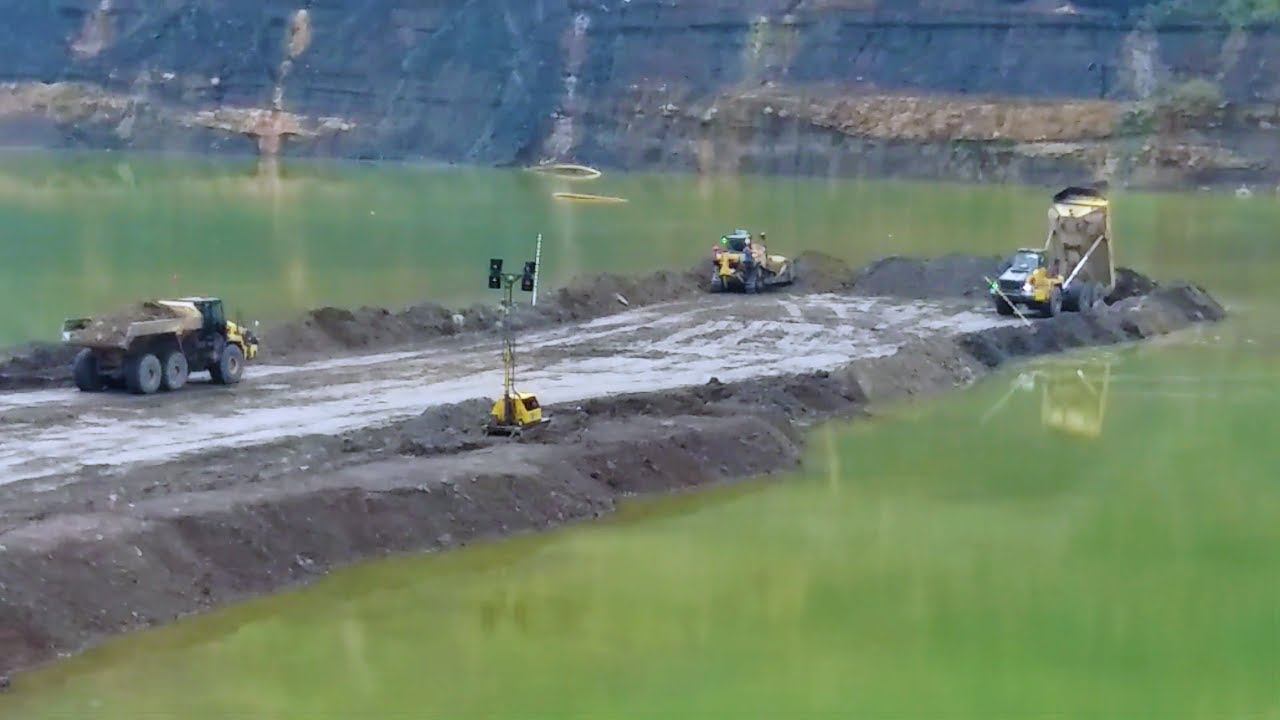 D8 Dozer Caterpillar | Adt Articulated Dump Truck | Bund Wall Project ...