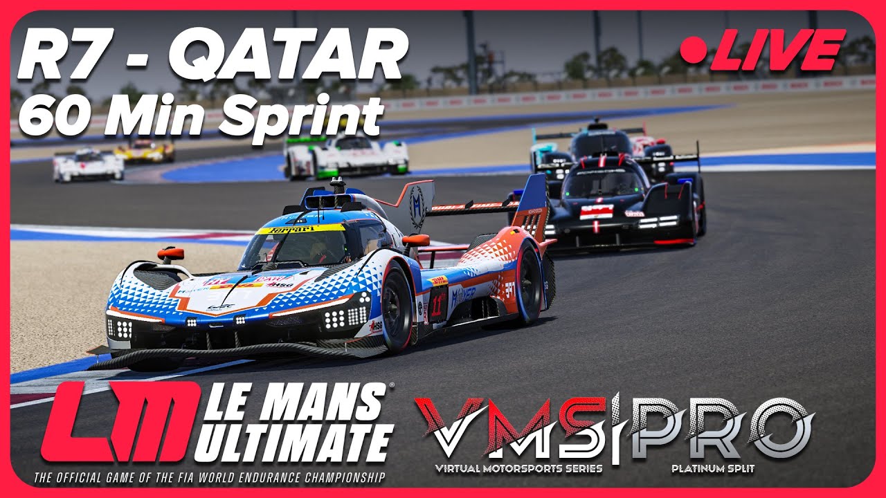 Le Mans Ultimate VMS Pro Series Platinum - Race 7 Qatar Sprint - YouTube
