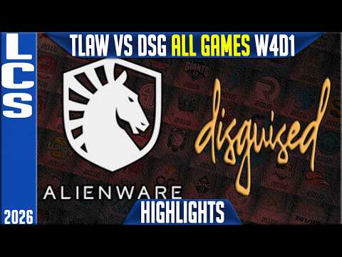 TLAW vs DSG Highlights ALL GAMES | LCS Summer 2026 W4D1 | Team Liquid vs Disguised