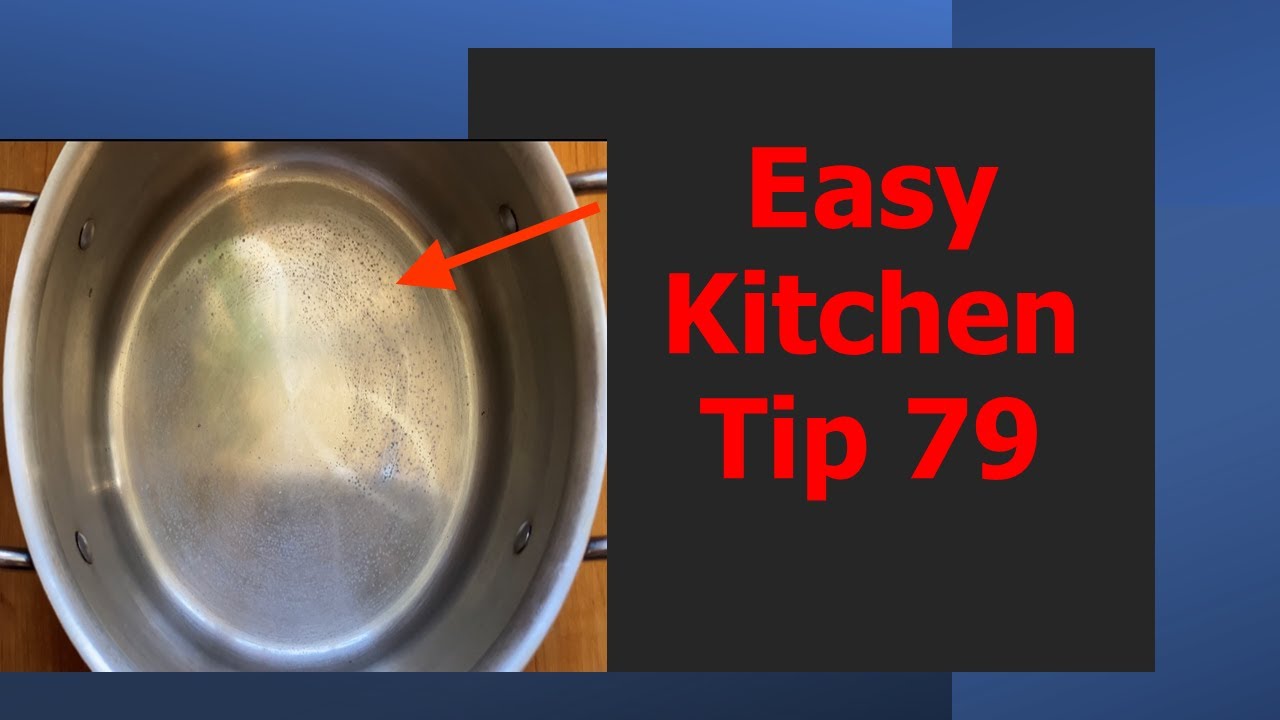 How To Clean Water Spots | Easy Kitchen Tip 79 - YouTube