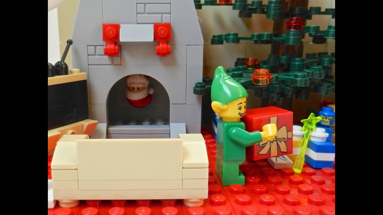 LEGO CITY Christmas MOC Santa in the Chimney - YouTube