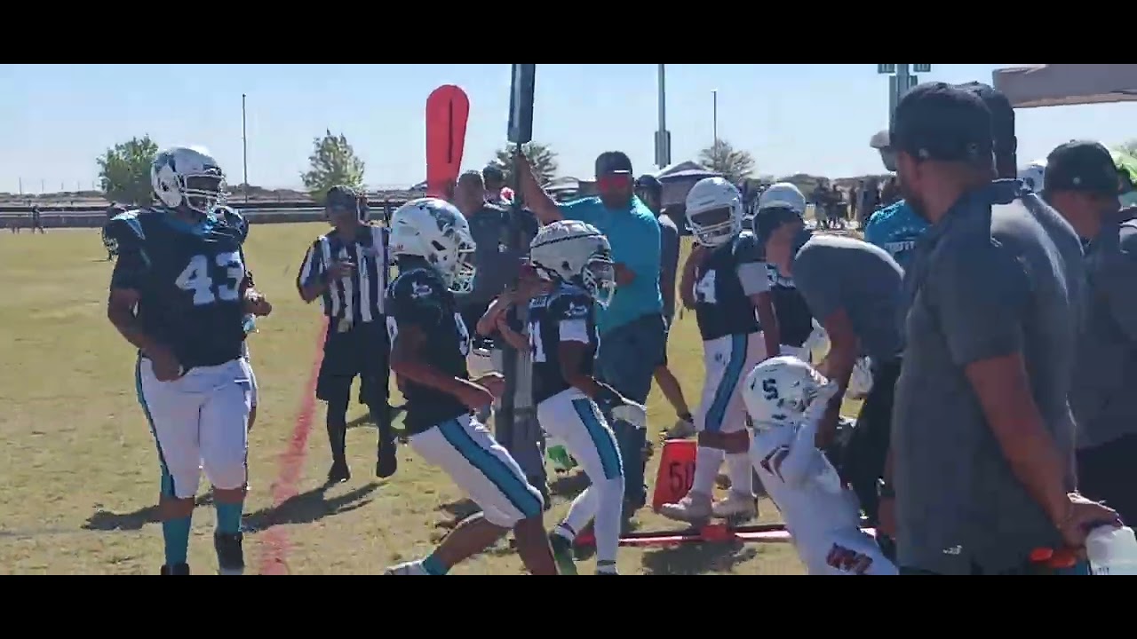 11u EP Bandits vs Upper Valley Longhorns football game - YouTube