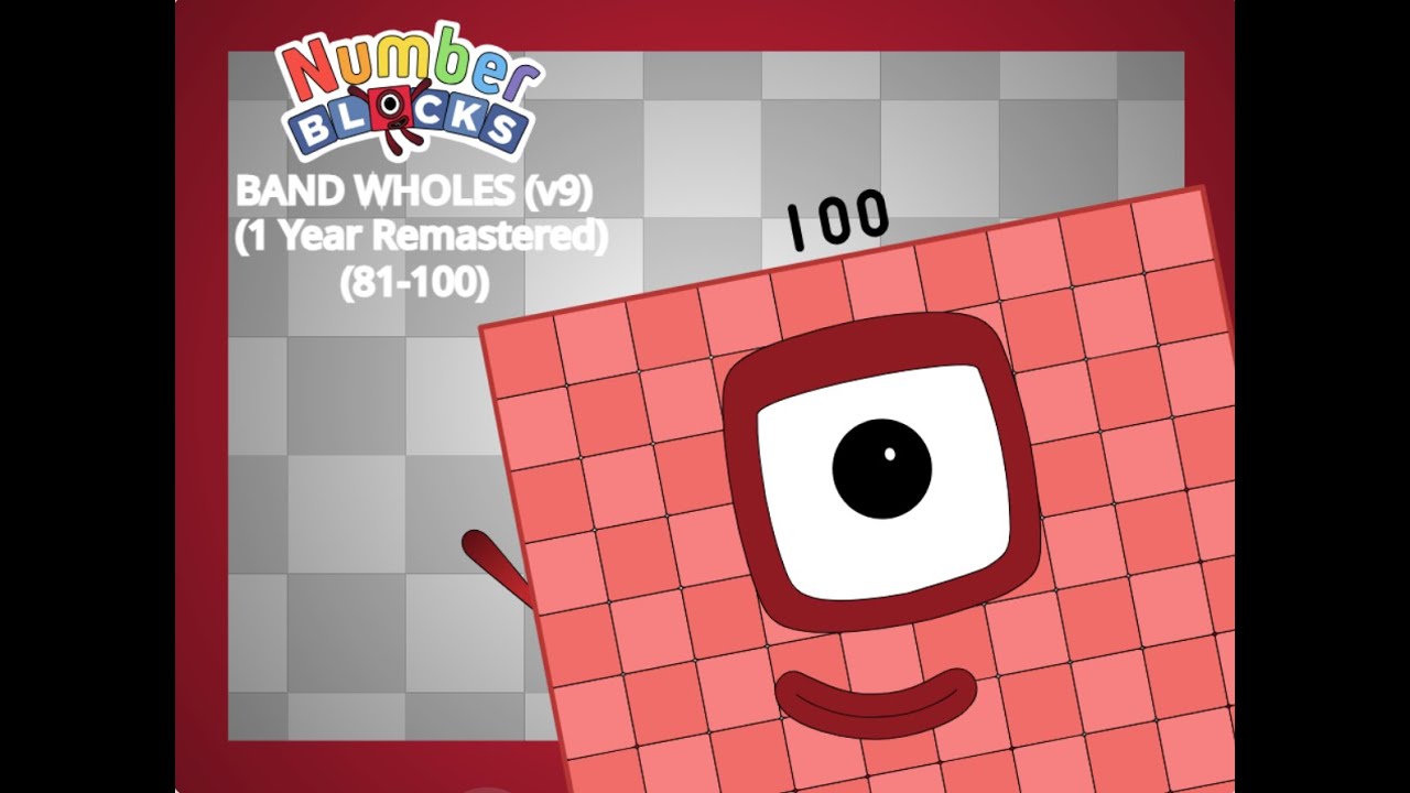 NumberBlocks Band Wholes (v9) (1 Year Remastered) (Part5) (81-100 ...