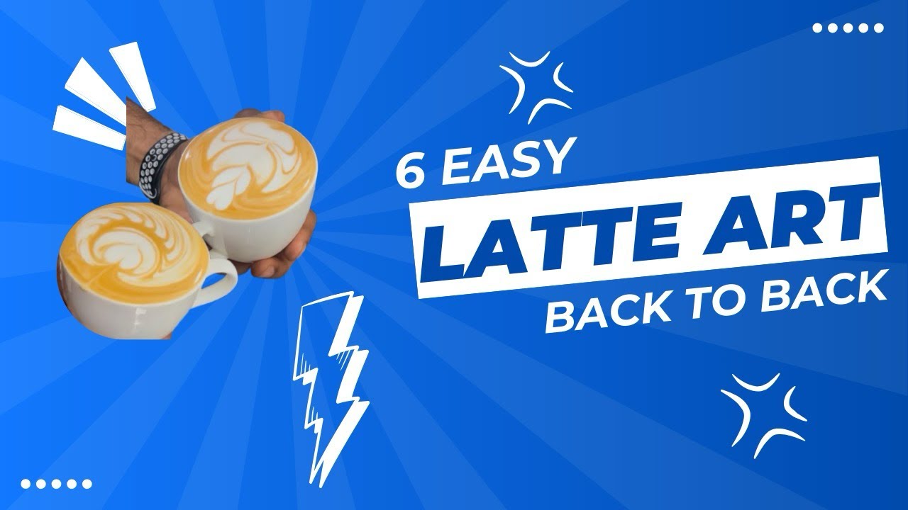 How to make easy latte art ( 6 easy latte art ) - YouTube
