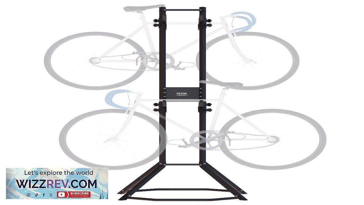 VEVOR 4 Bike Storage Rack Free Standing Gravity Wall Vertical Bike Rack ...