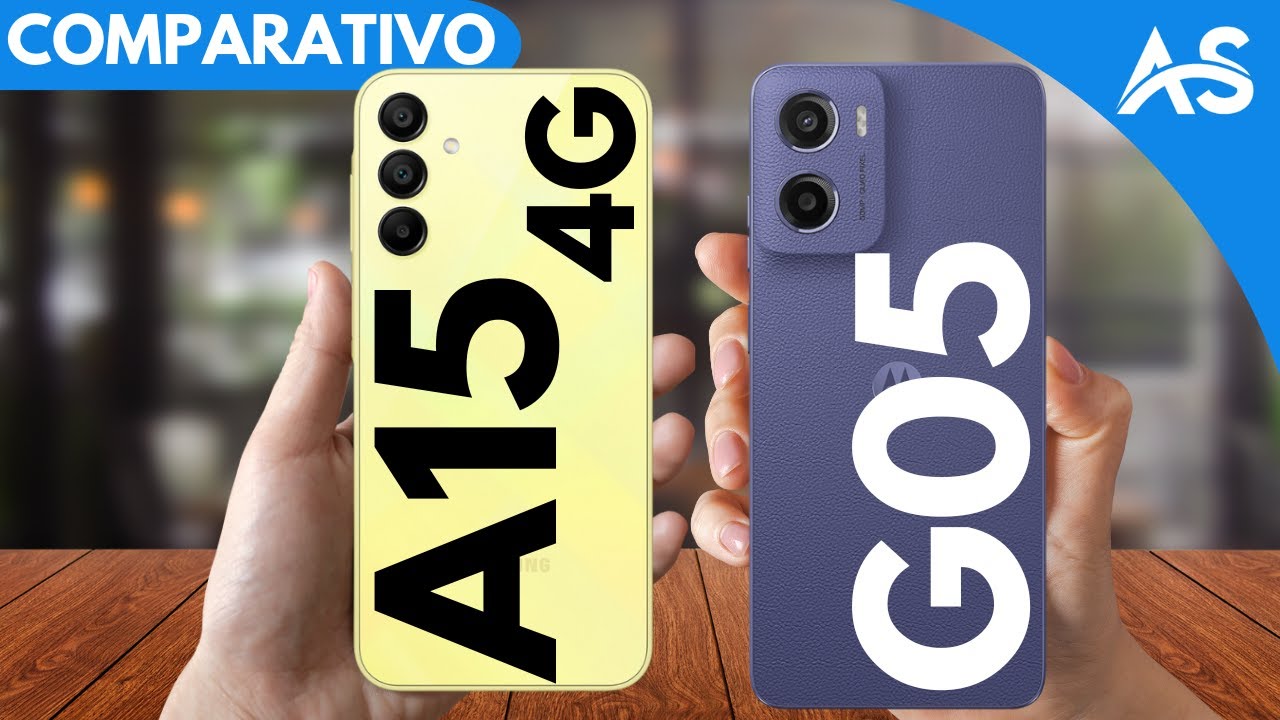 Samsung A15 4G VS Moto G05 - Comparativo - YouTube