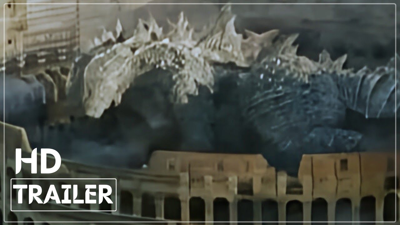 GODZILLA X KONG "Godzilla takes a nap in the Colosseum" Trailer (2024 ...