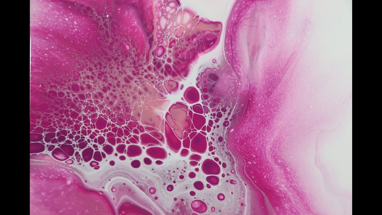 (335) DUTCH POUR!! Beautiful cells with Primal Flow paint. Acrylic ...