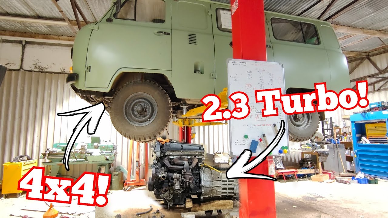 1981 Uaz 452 - Saab 2.3 Turbo Swap - Fitting The Engine In The Bay ...