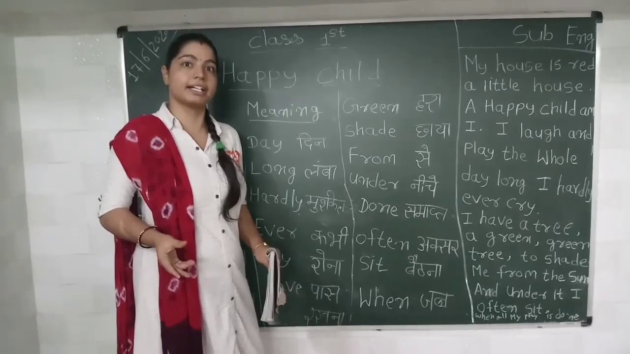 1st standard, subject-English, chapter-1st - YouTube