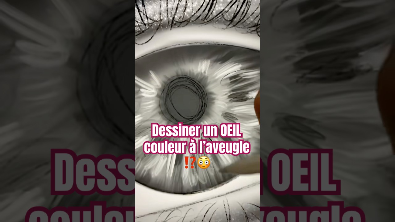 Dessin OEIL couleur à l’aveugle 🌈 #randomcolor #eyedrawing #dessin ...