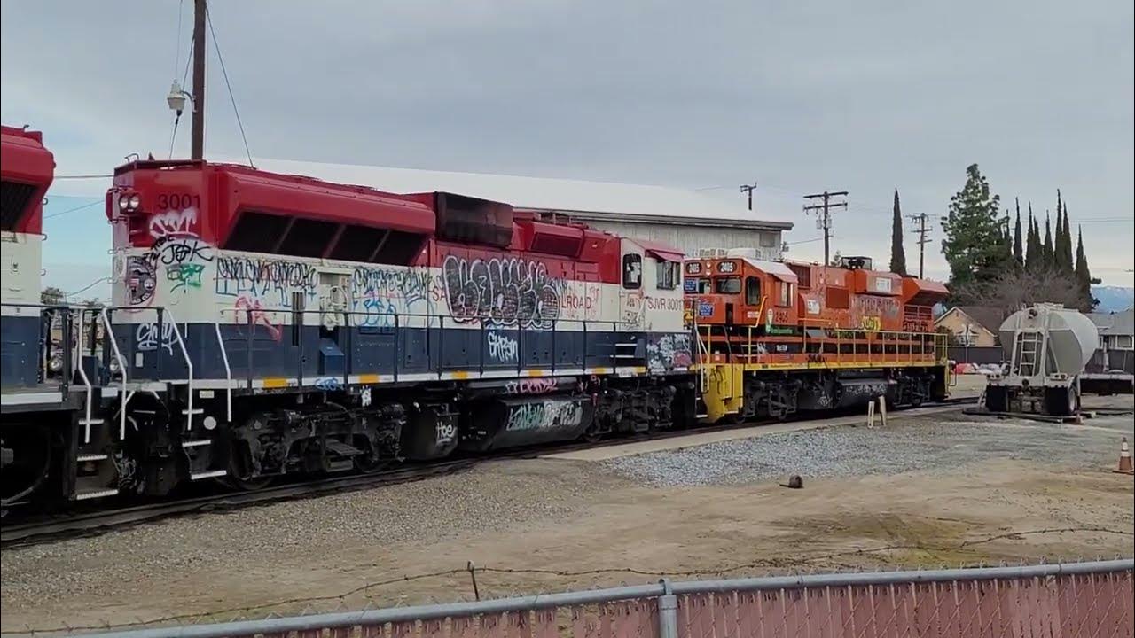 SJVR 3000 3001 and 3002 with 2405 - YouTube