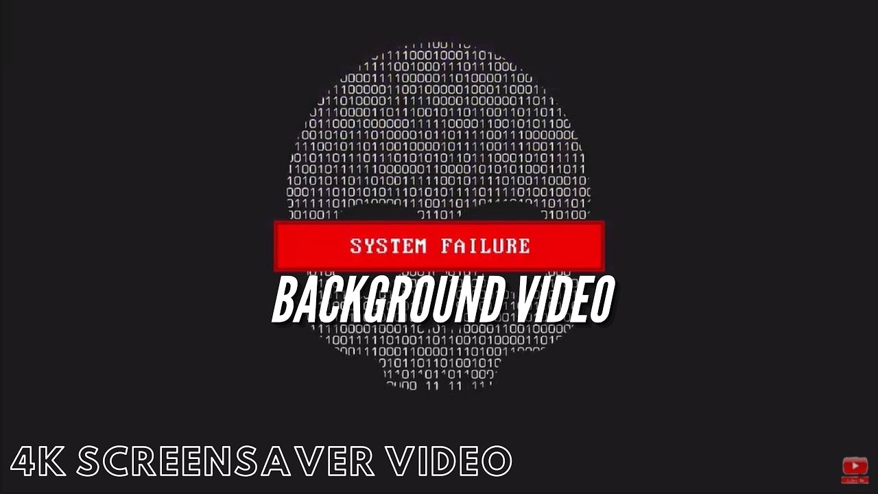 Screensaver 4k ABSTRACT | The best System Failure Screensaver - video ...