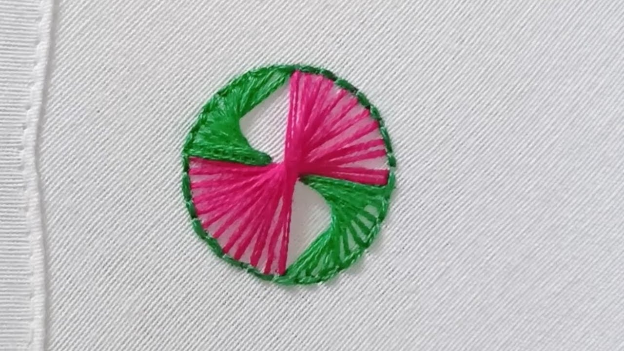 Beautiful Hand Embroidery Round Design | Super Unique All over Design ...