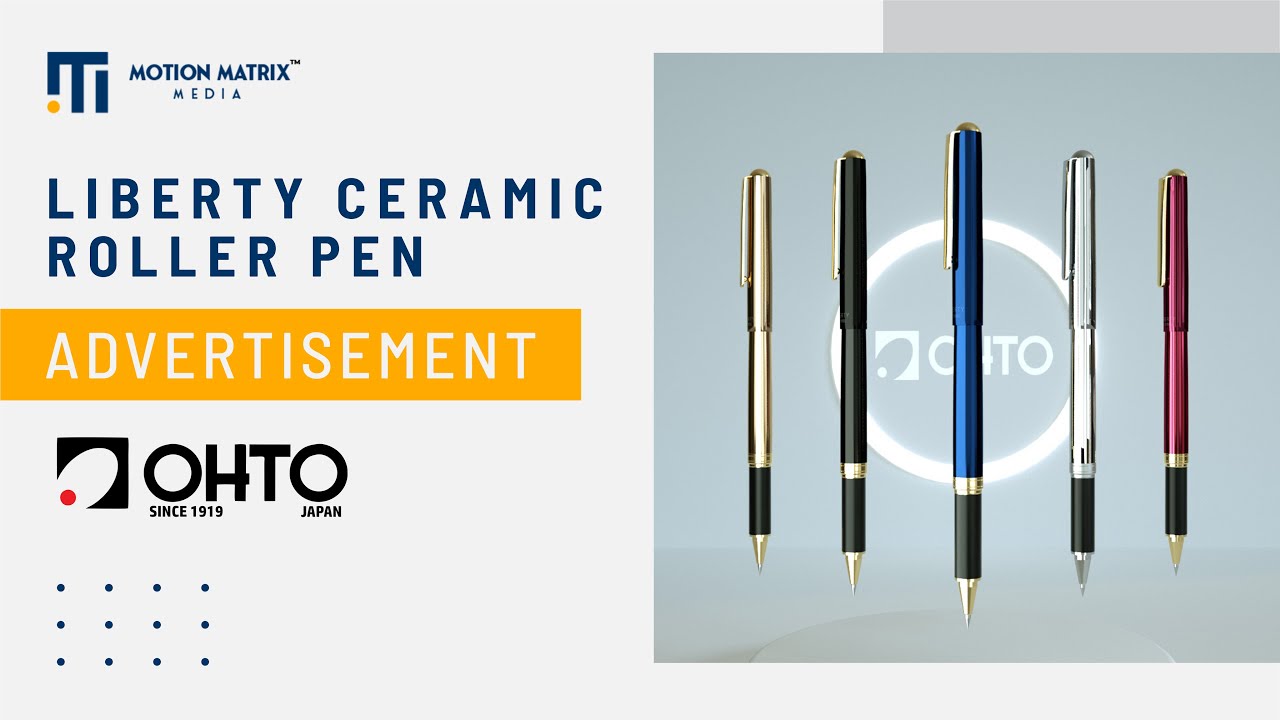 OHTO Liberty Ceramic Roller Pen | Made in Japan | Motion Matrix Media ...